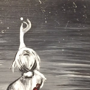 Girl Picking Stars/night/red Little Girl/single Lady/helen K/romantic ...