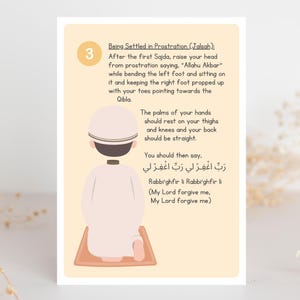 Learn How to Pray Salah Flashcards Printable Step by Step Salah Guide ...