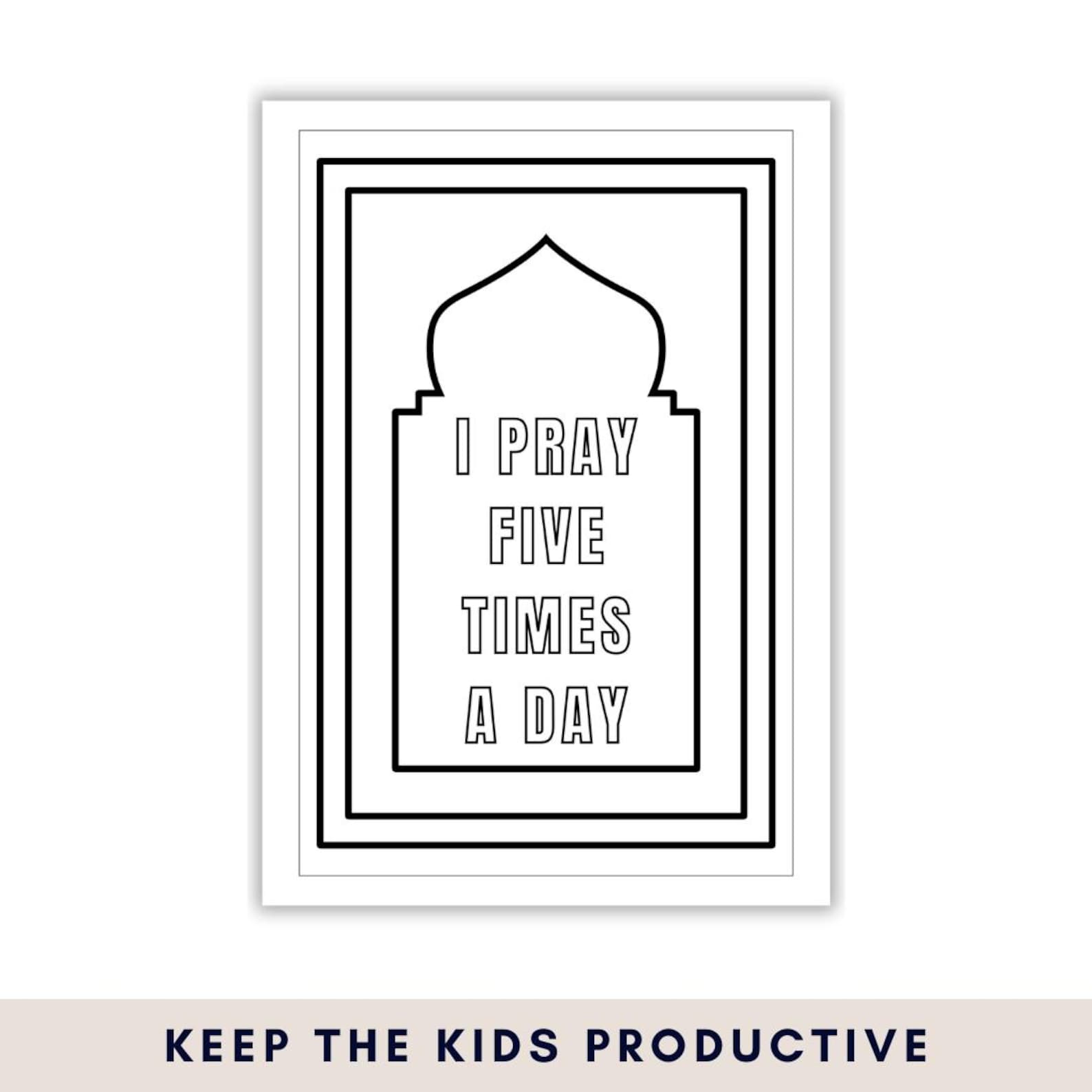 Kids Islamic Coloring Pages Printable Islamic Educational Muslim ...