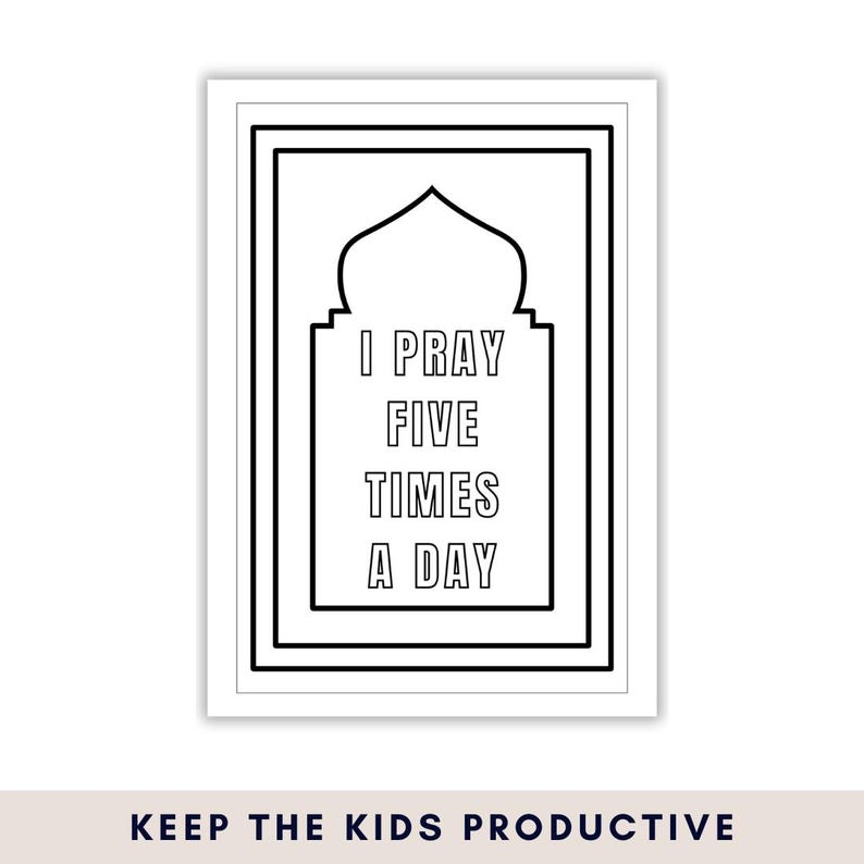 Kids Islamic Coloring Pages Printable Islamic Educational Muslim ...