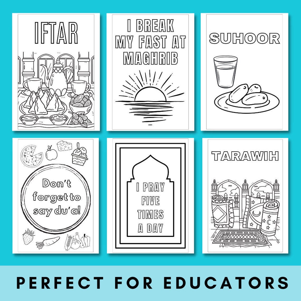 Kids Ramadan Coloring Book Printable Ramadan Printable, Ramadan ...
