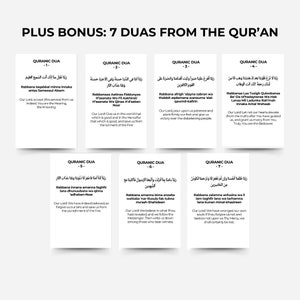 Islamic Dua Flash Cards 56 Printable Duas From Hisn Al-muslim Prayer ...