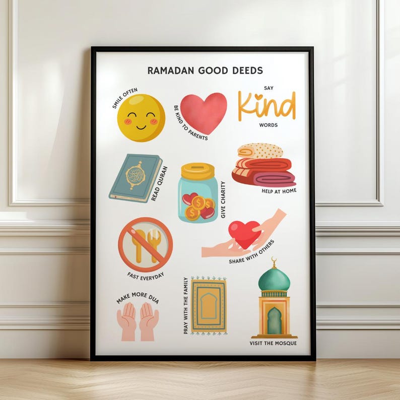 Ramadan Good Deeds Chart Printable Kids Ramadan Activities Islamic ...
