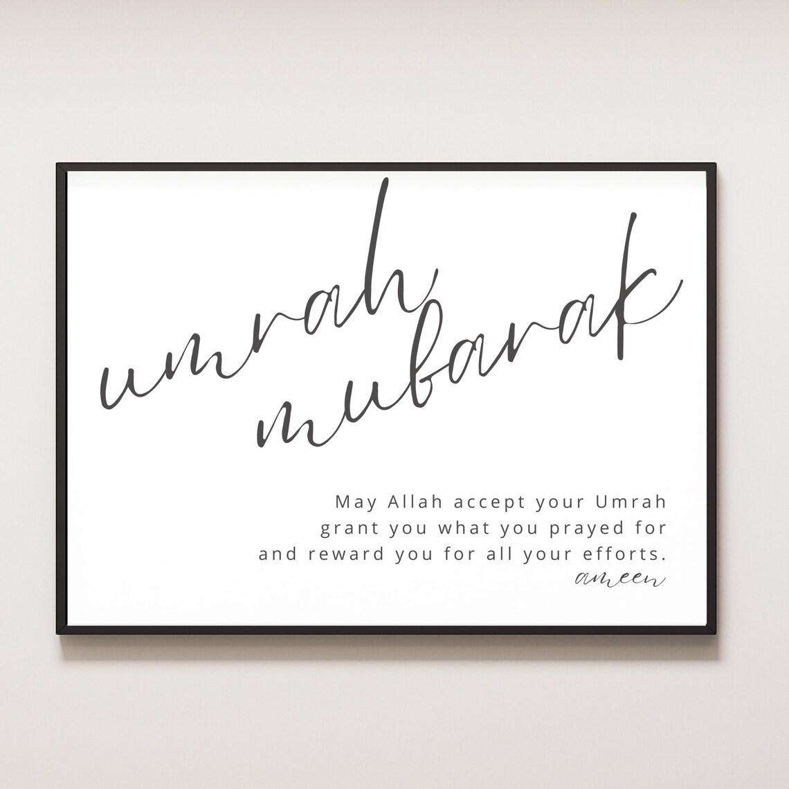 Umrah Mubarak Card Printable Umrah Gift Umrah Mabrook Umrah ...