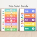 Kids Salah Islamic Educational Poster Bundle Wudu Steps and 5 Salahs ...