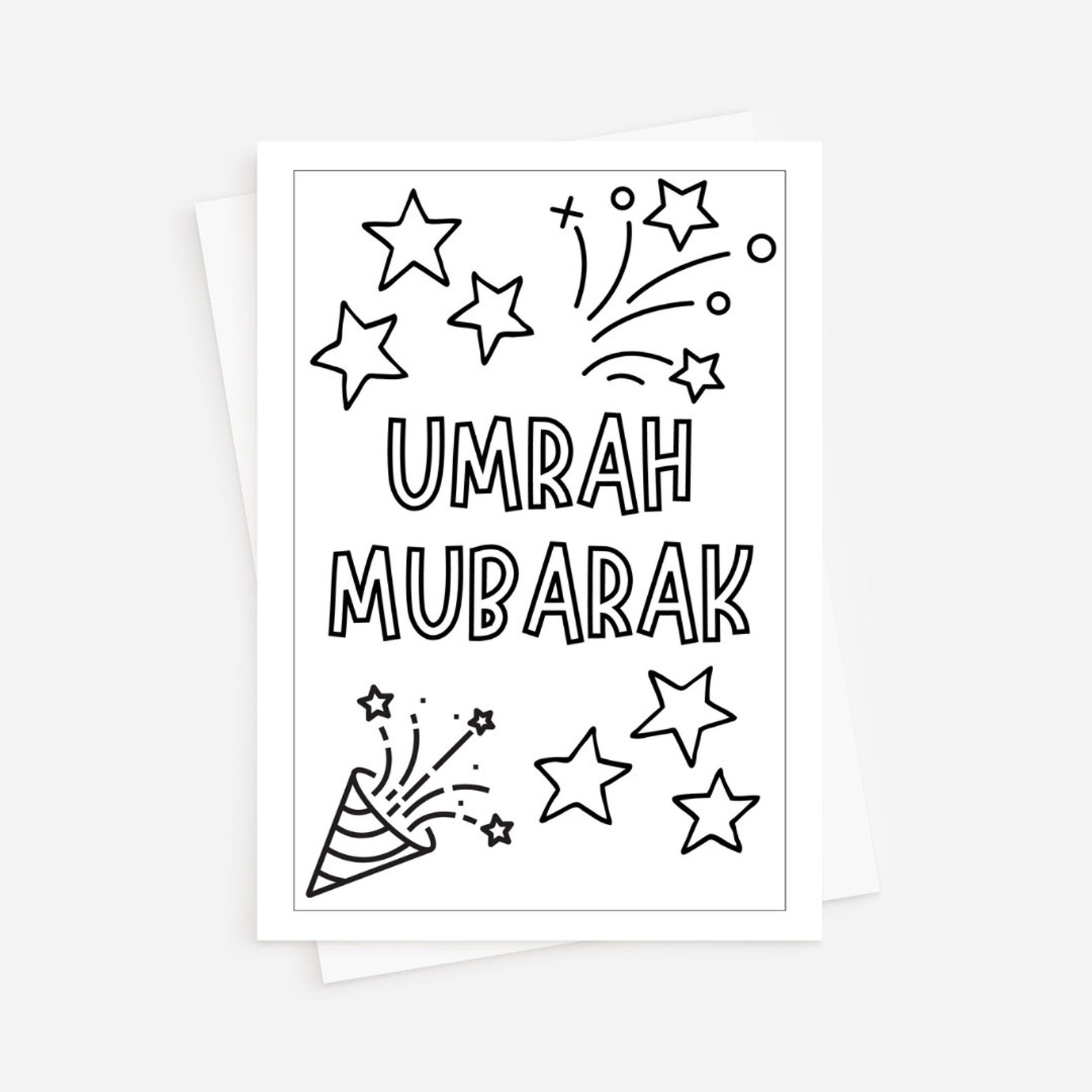 Kids Hajj and Umrah Coloring Book Printable Umrah Printable, Hajj ...