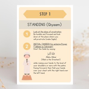 Learn How to Pray Salah Flashcards Printable Step by Step Salah Guide ...