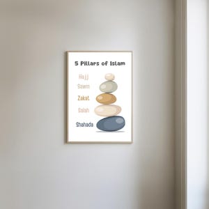 5 Pillars of Islam Printable Islamic Wall Art I Islamic Kids Wall Art I ...