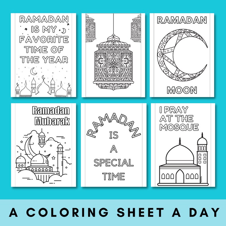 Kids Ramadan Coloring Book Printable Ramadan Printable, Ramadan ...