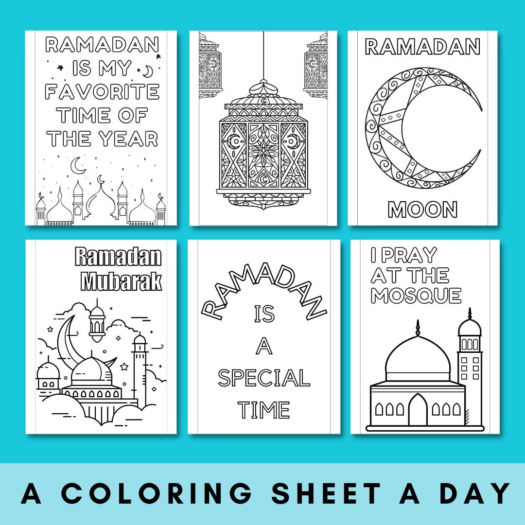 Kids Ramadan Coloring Book Printable Ramadan Printable, Ramadan ...