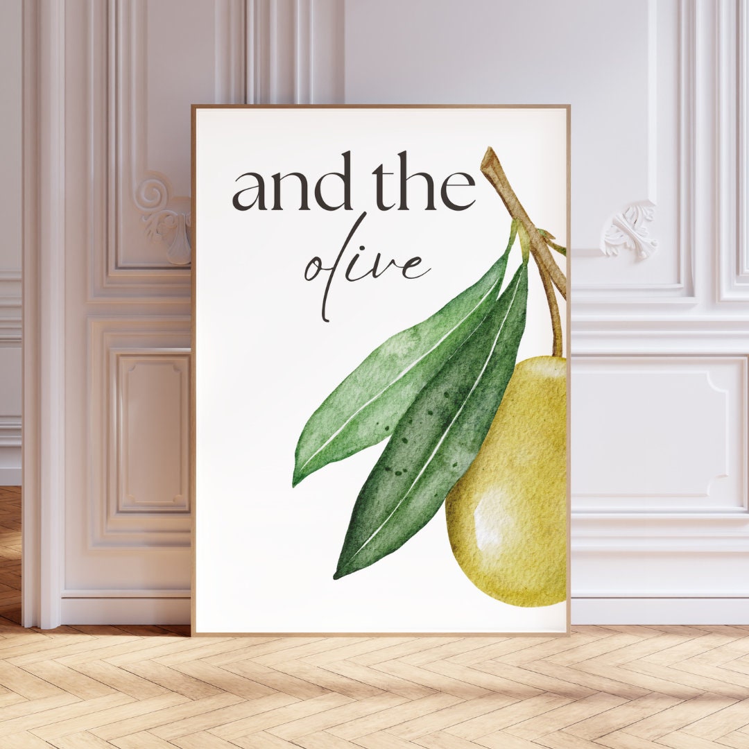 Fig and Olive Islamic Wall Art Print Set Printable Islamic Kitchen ...