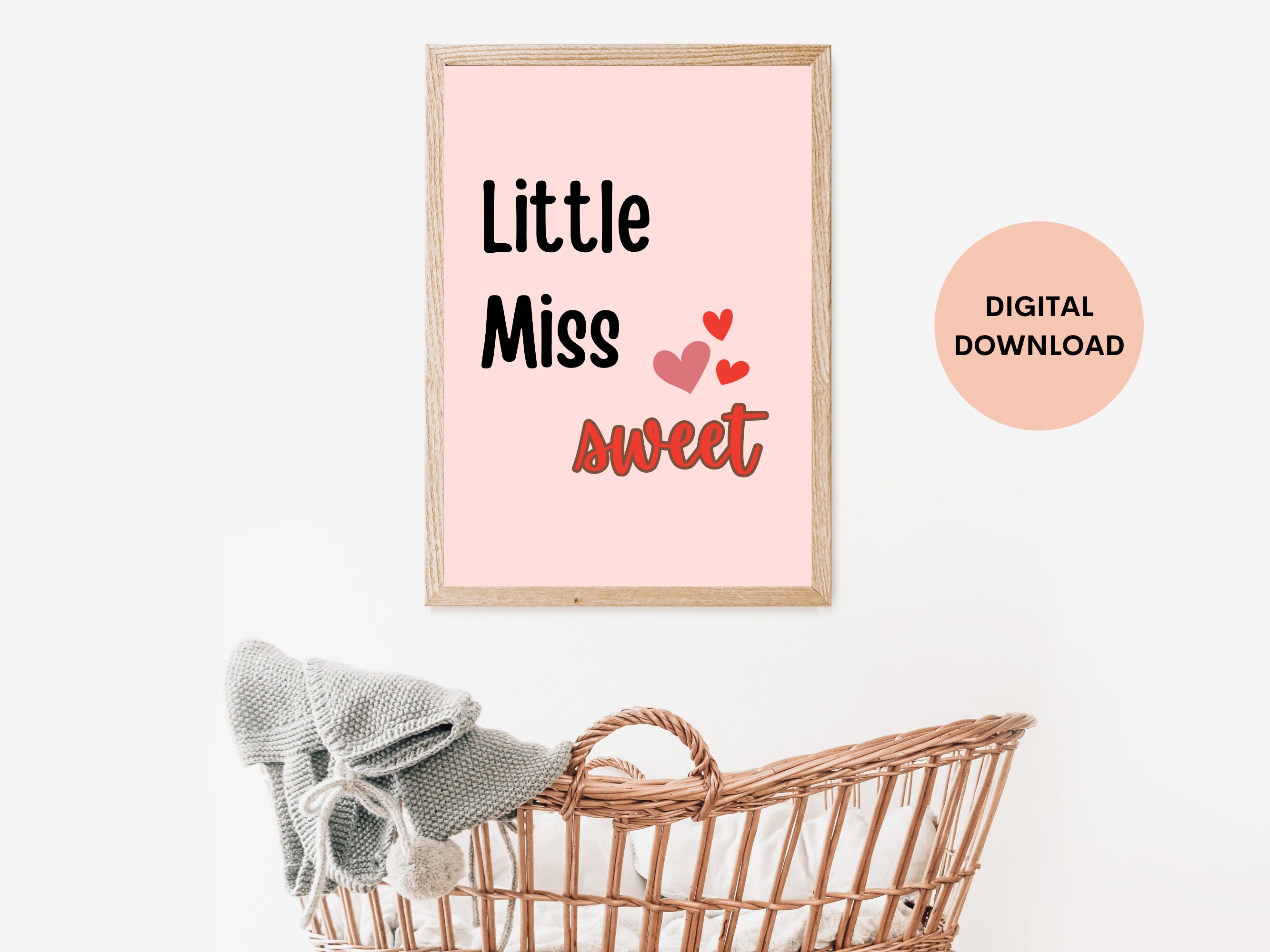 Little Miss Sweet DIGITAL ART I Kids Room Wall Art Unique - Etsy