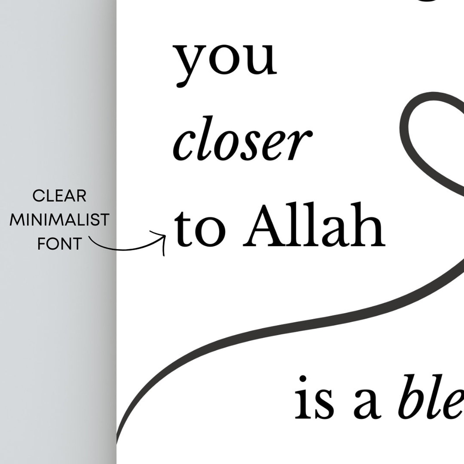 Islamic Motivational Quote Printable Wall Art Minimalist Islamic Print ...