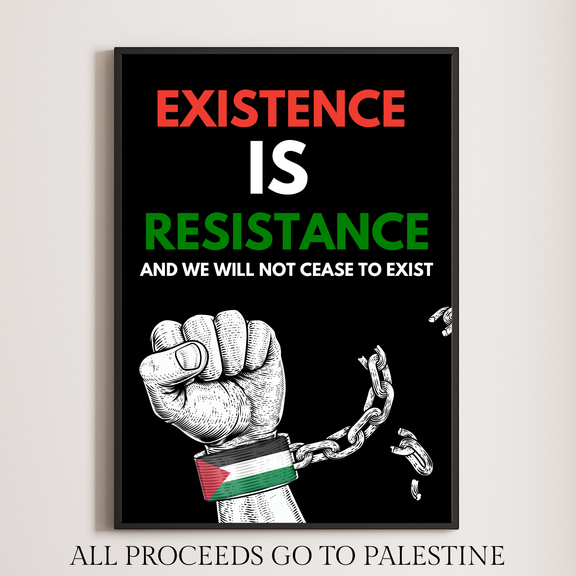 Free Palestine Poster Palestine Protest Poster Palestine Wall Art ...