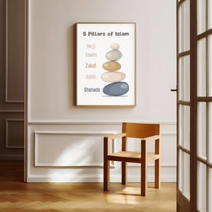 5 Pillars of Islam Printable Islamic Wall Art I Islamic Kids Wall Art I ...