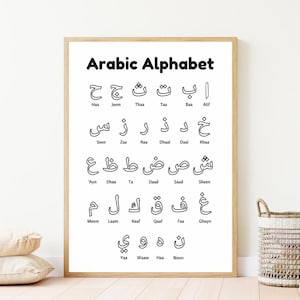 Arabic Alphabet & Numbers Coloring Sheets for Kids | Educational ...