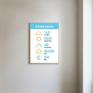 5 Daily Salahs Kids Digital Printable | Fun & Educational Islamic ...