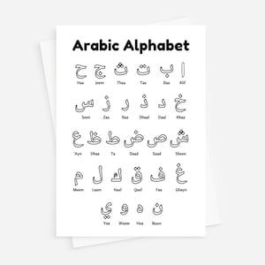 Arabic Alphabet & Numbers Coloring Sheets for Kids | Educational ...