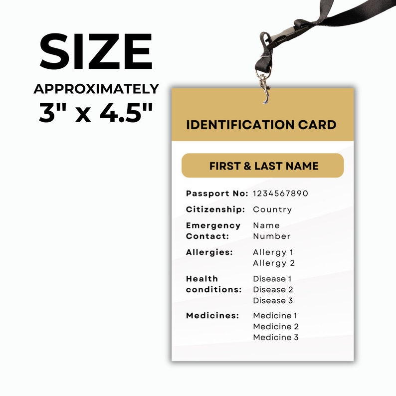 Travel ID Card for Umrah and Hajj Printable - Hajj Card, Umrah Flash ...