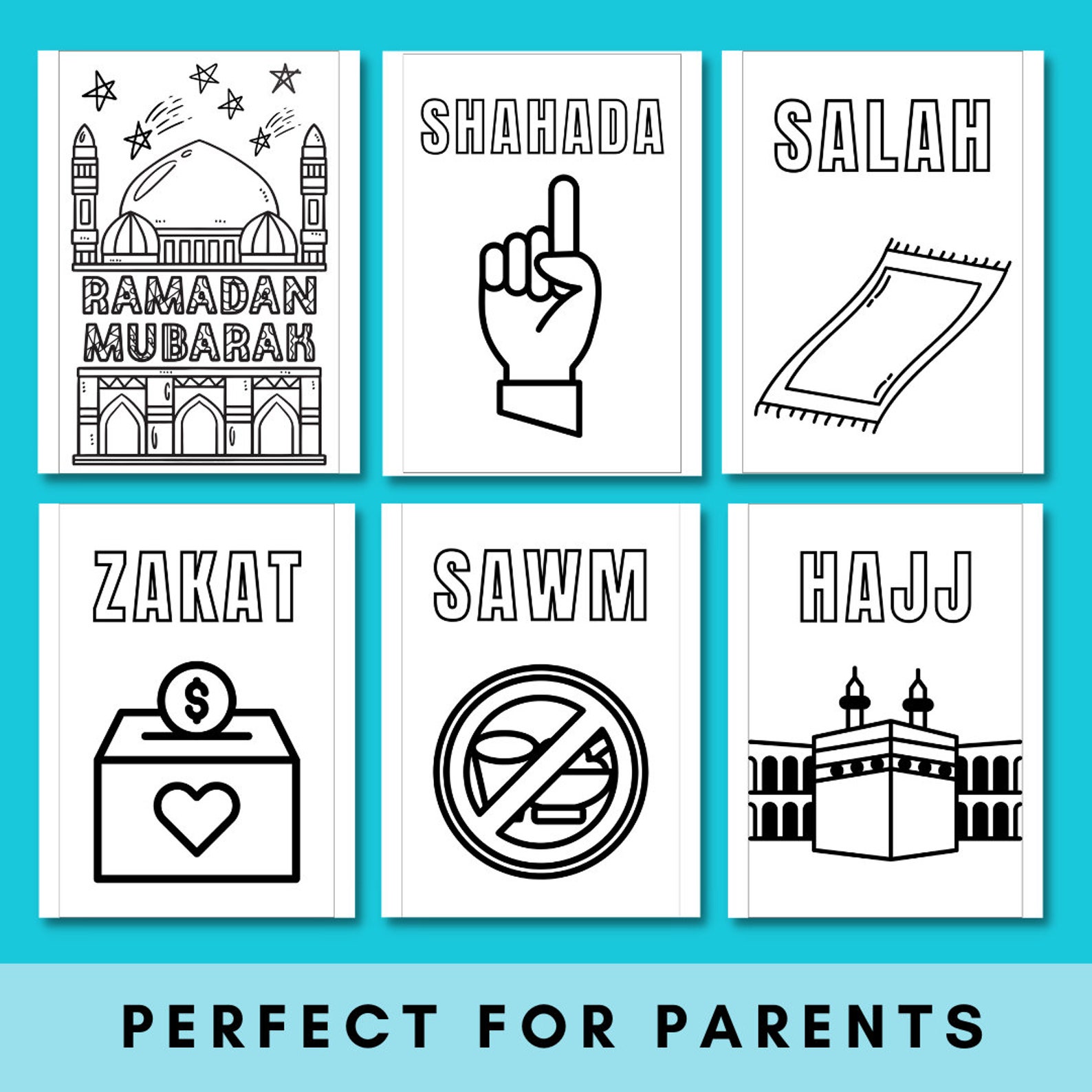 Kids Ramadan Coloring Book Printable Ramadan Printable, Ramadan ...