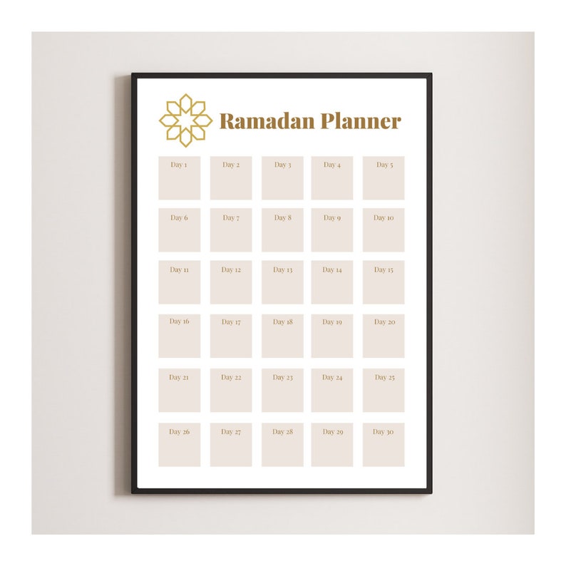 Ramadan Planner Minimalist Printable Ramadan 2024 Calendar, Ramadan ...