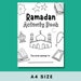 Ramadan Activity Book Printable for Kids 30 Fun Islamic Activities ...
