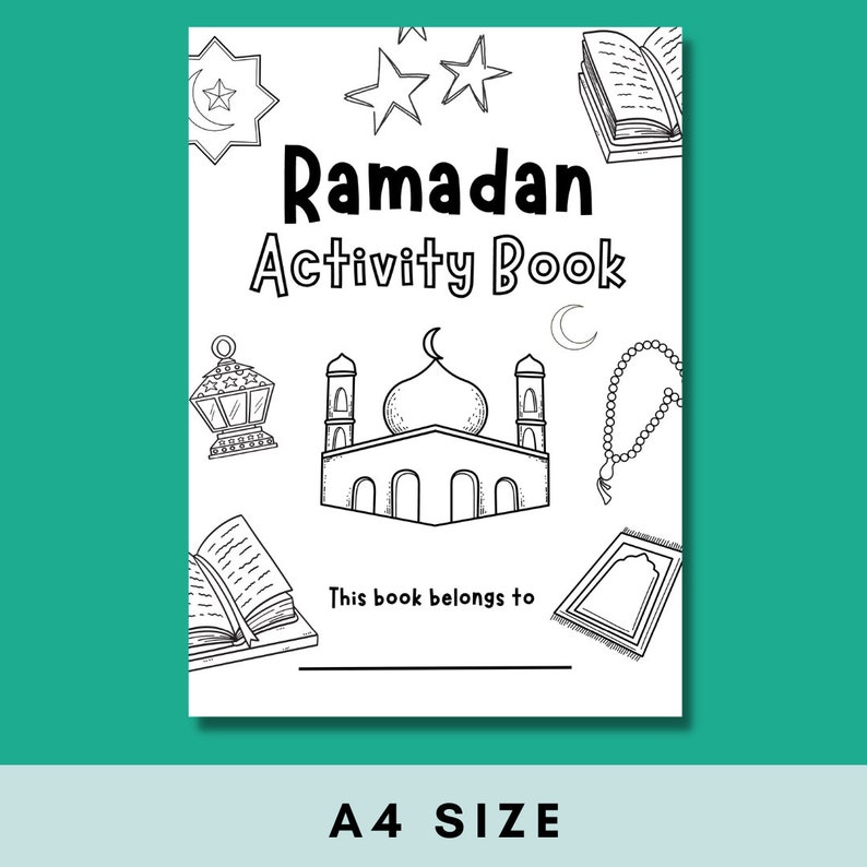 Ramadan Activity Book Printable for Kids 30 Fun Islamic Activities Coloring Pages Ramadan Crafts ...