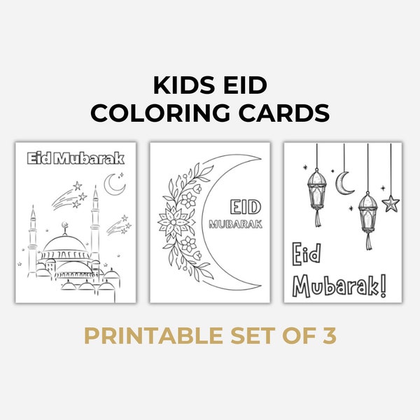 Eid Cards Printable - Etsy