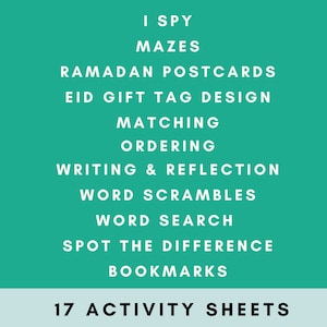 Ramadan Activity Book Printable for Kids 30 Fun Islamic Activities ...