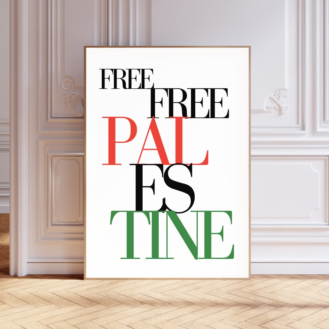 Free Palestine Poster Palestine Protest Poster Palestine Wall Art ...