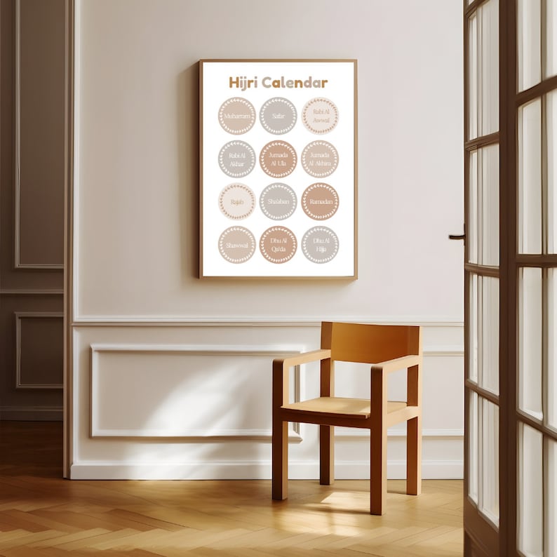 Islamic Calendar Hijri Calendar Islamic Months Islamic Poster Kids ...