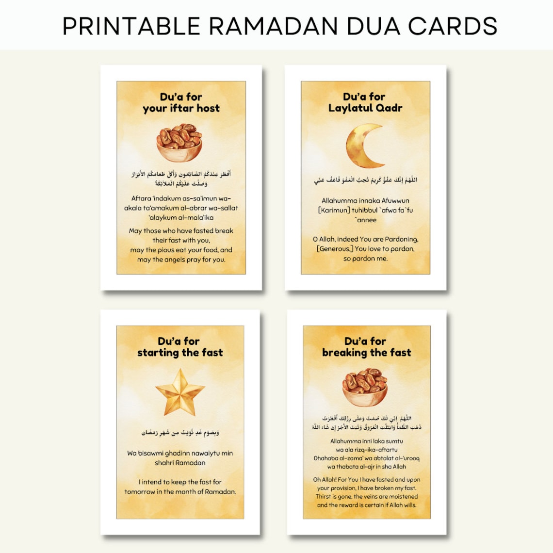 Kids Ramadan Bundle, Kids Ramadan Posters, Ramadan Print, Islamic Wall ...