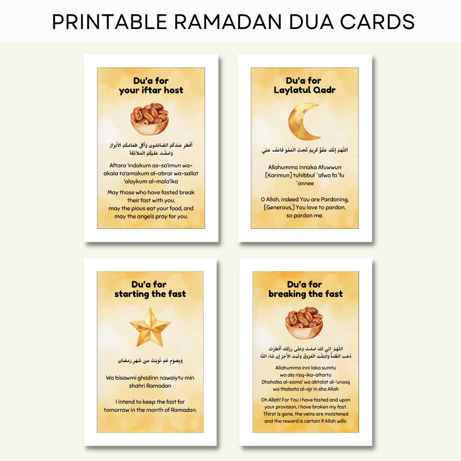 Kids Ramadan Bundle, Kids Ramadan Posters, Ramadan Print, Islamic Wall ...