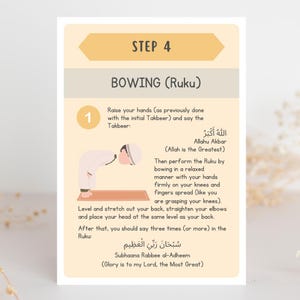 Learn How to Pray Salah Flashcards Printable Step by Step Salah Guide ...