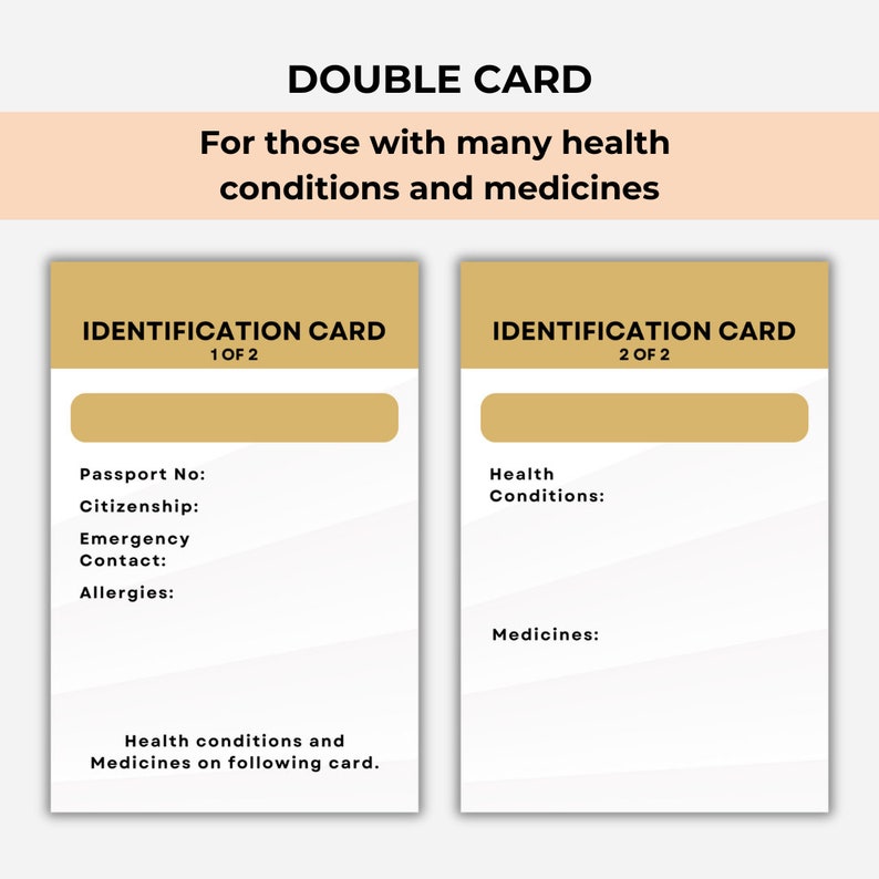 Travel ID Card for Umrah and Hajj Printable - Hajj Card, Umrah Flash ...