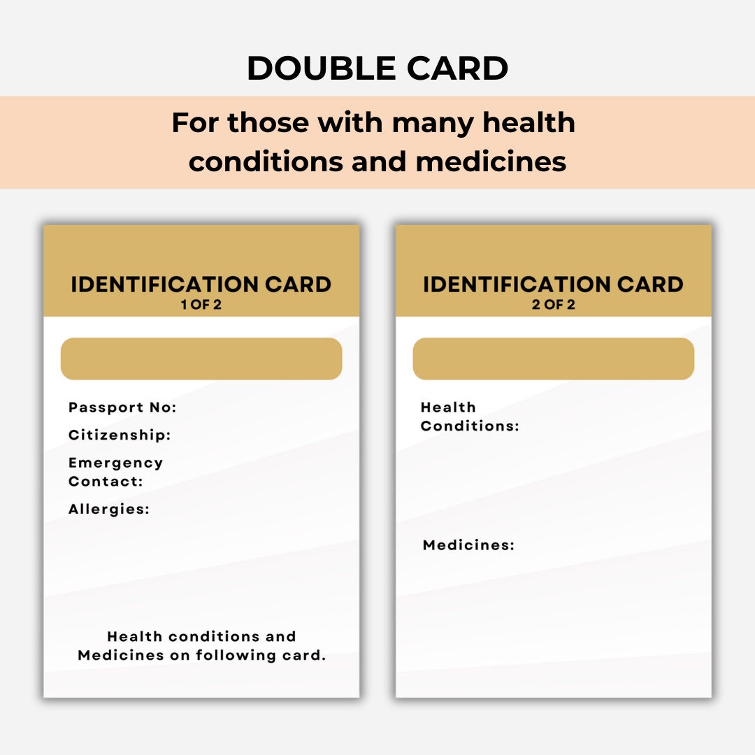 Travel ID Card for Umrah and Hajj Printable - Hajj Card, Umrah Flash ...