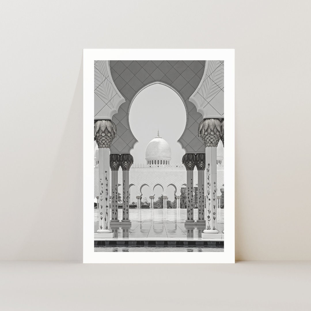 Sheikh Zayed Mosque Wall Art Printable Photo | Islamic Architecture ...