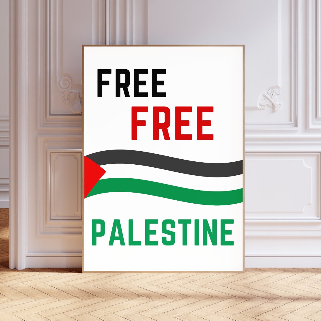 Free Free Palestine Poster Palestine Protest Poster Palestine Wall Art ...