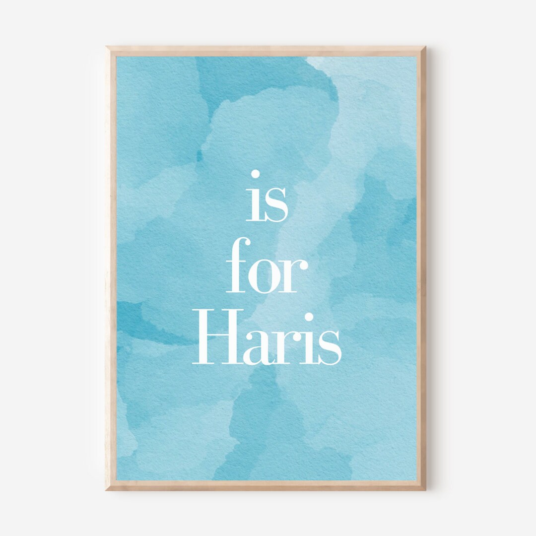 Custom Name Wall Art Set Initial Print Printable Name Sign ...