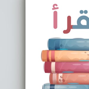 Iqra Read Arabic Kids Printable I Educational Islamic Wall Art for ...