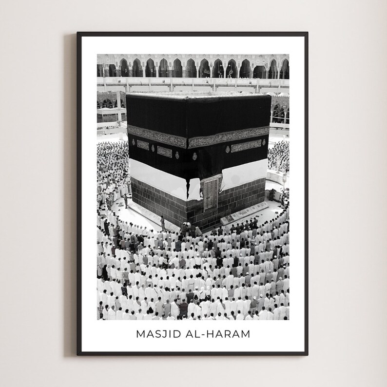 Masjid Al Haram Kaaba Wall Art Photography Makkah Printable Islamic ...