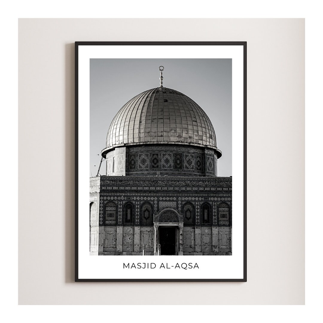 Masjid Al-aqsa Wall Art Aqsa Mosque Art Masjid Wall Art Palestine Art ...