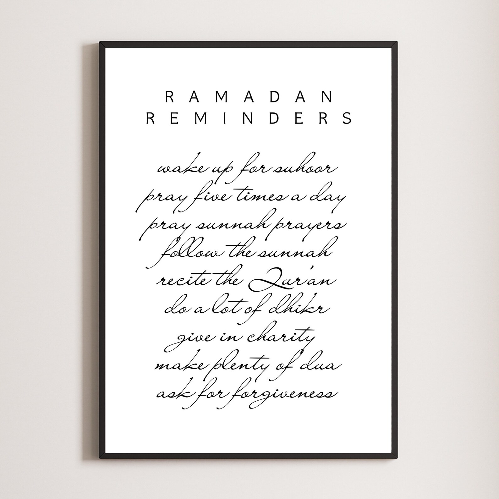 Islamic Wall Art Ramadan Reminders Ramadan Mubarak Wall Art Ramadan ...