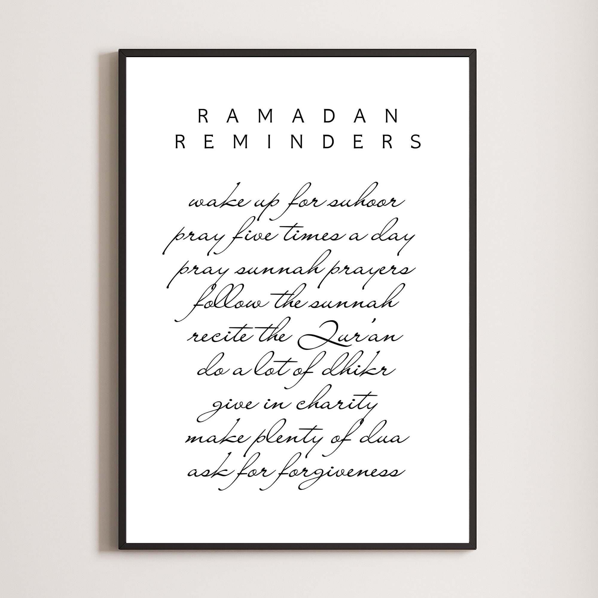 Islamic Wall Art Ramadan Reminders Ramadan Mubarak Wall Art Ramadan ...