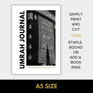 Umrah Journal Printable Umrah Notebook Travel Journal for Umrah Dua ...