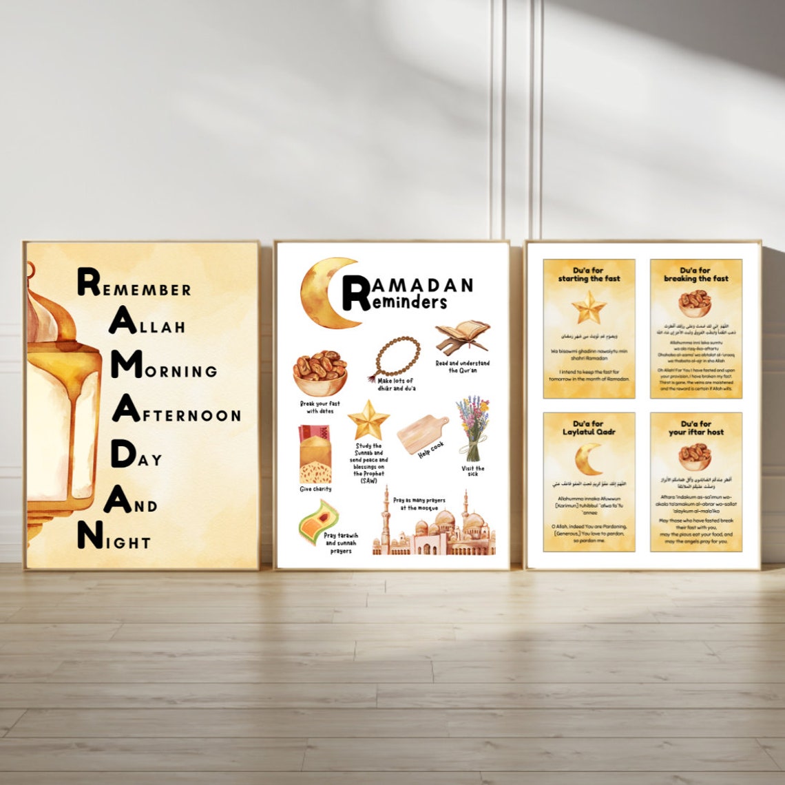 Kids Ramadan Bundle, Kids Ramadan Posters, Ramadan Print, Islamic Wall ...