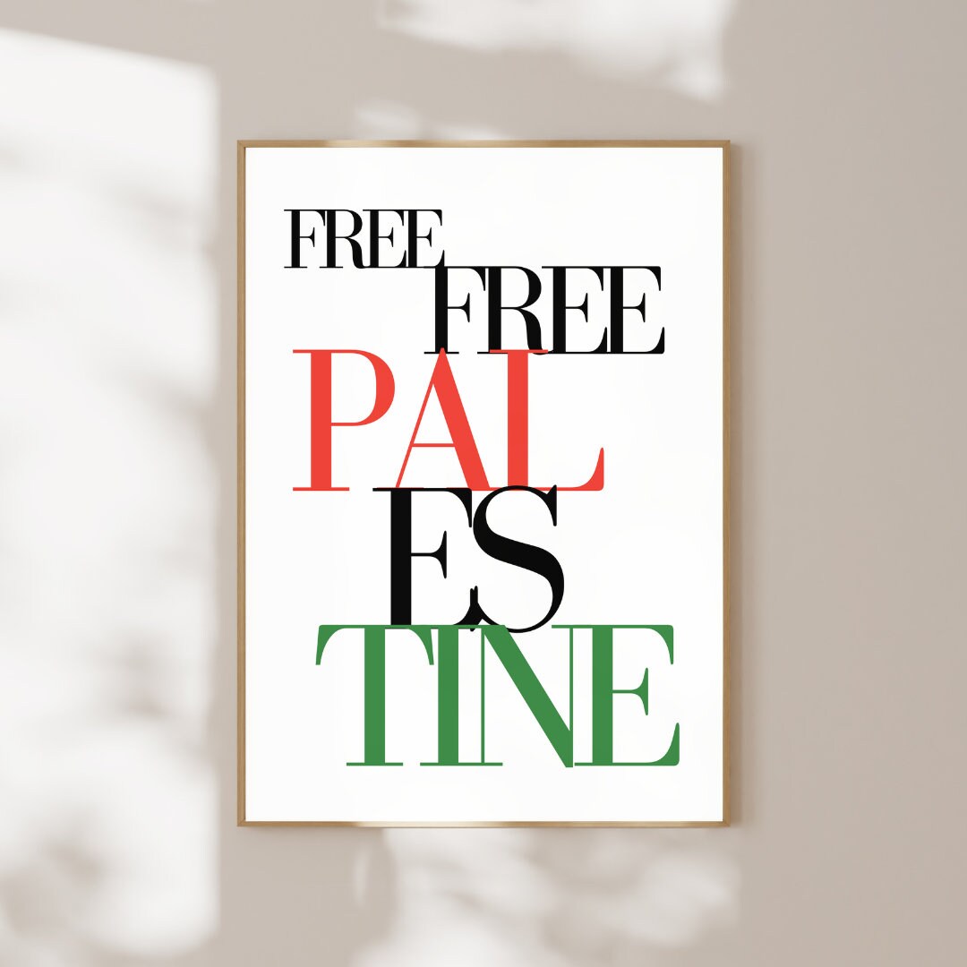 Free Palestine Poster Palestine Protest Poster Palestine Wall Art ...