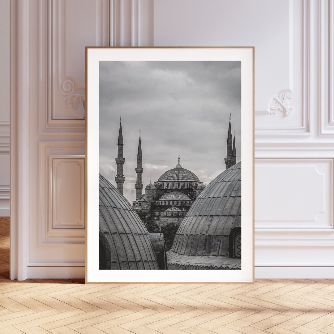 Islamic Mosque Wall Art Print Masjid Wall Decor Minimalist Islamic ...