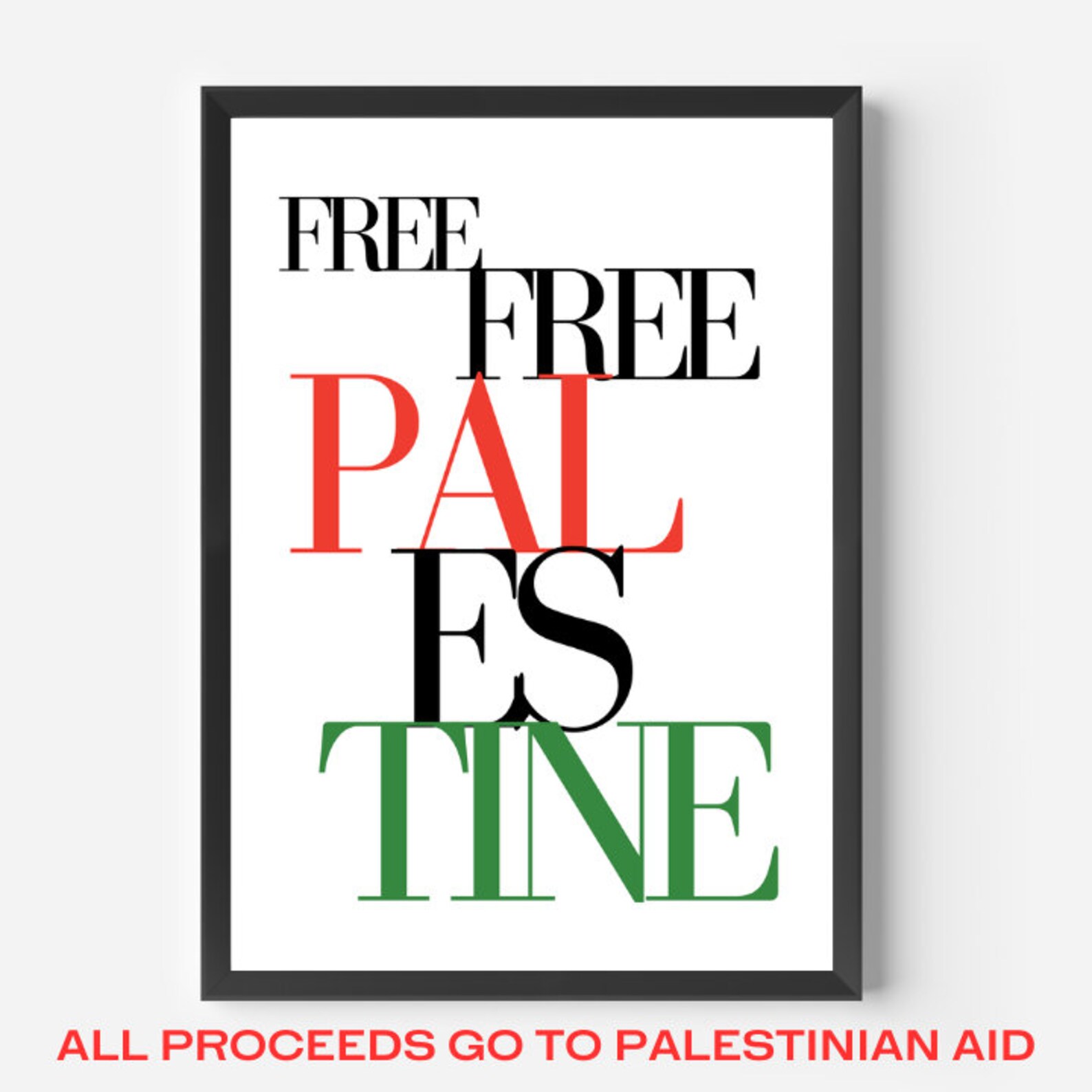 Free Palestine Poster Palestine Protest Poster Palestine Wall - Etsy