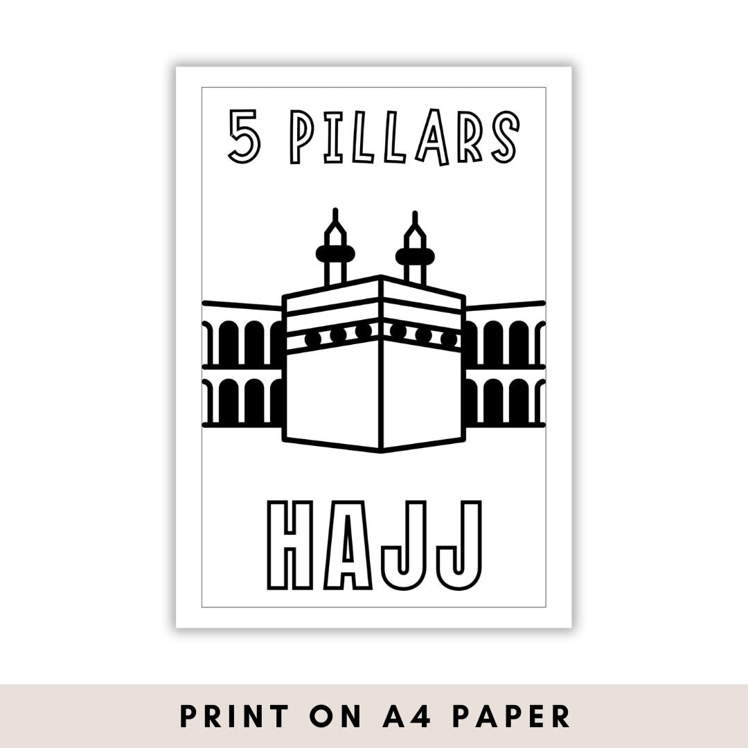 Kids Islamic Coloring Pages Printable Islamic Educational Muslim ...